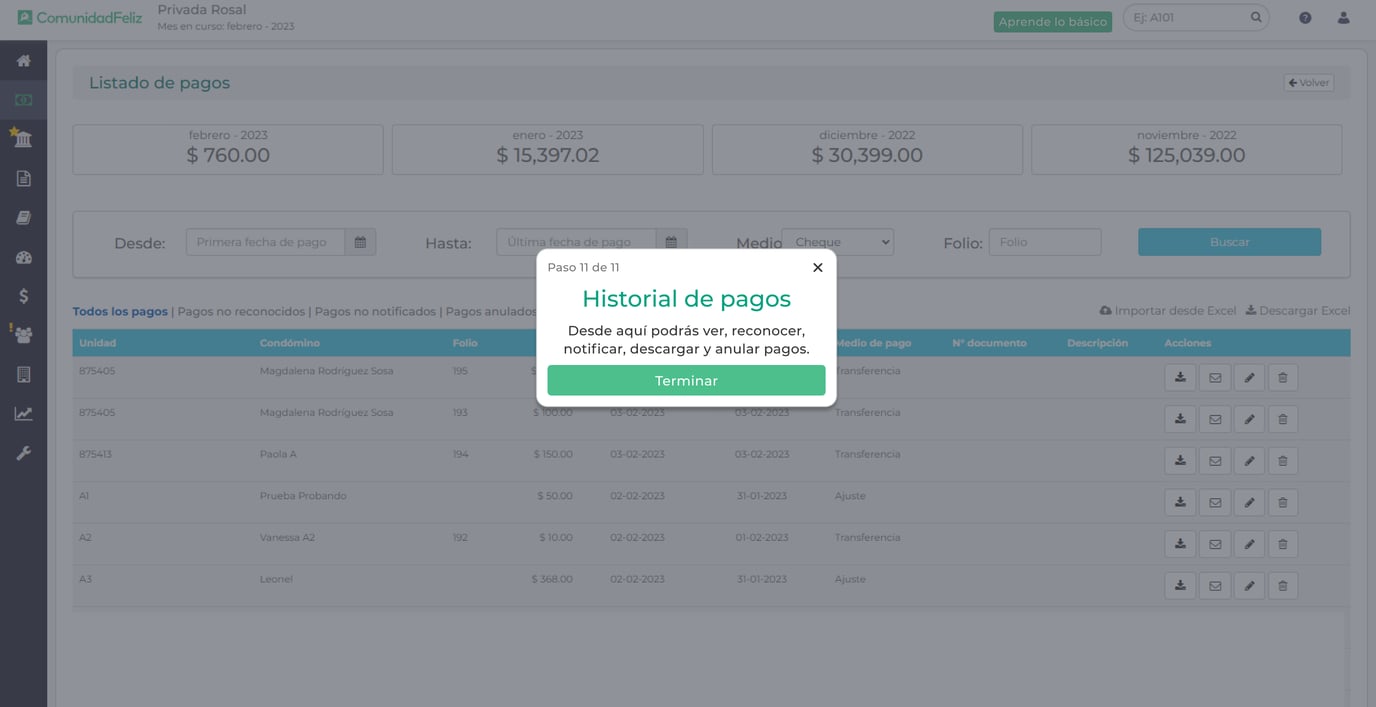 Aprende lo básico módulo de recaudación