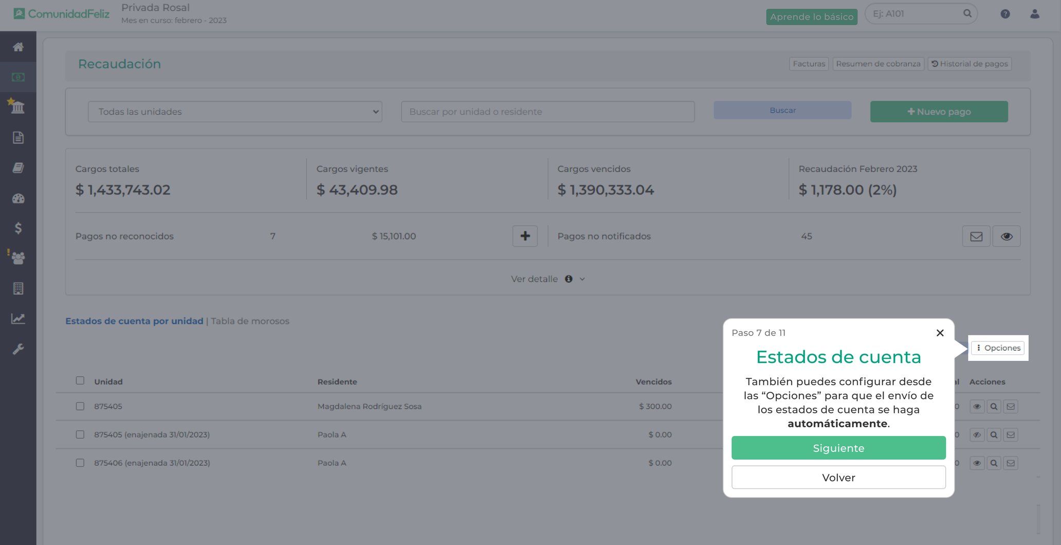 Aprende lo básico módulo de recaudación